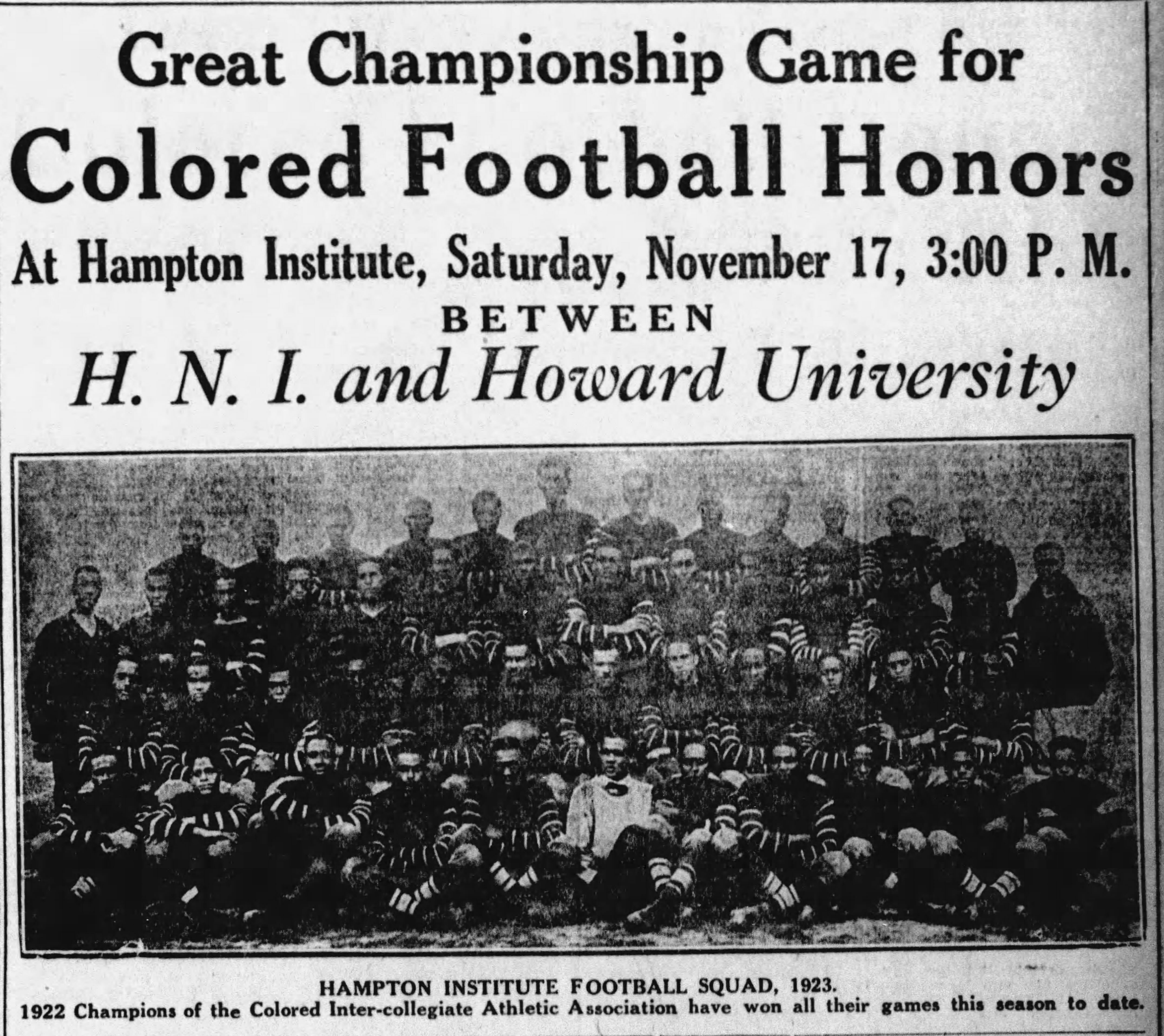 CIAA Football Champions: All-Time