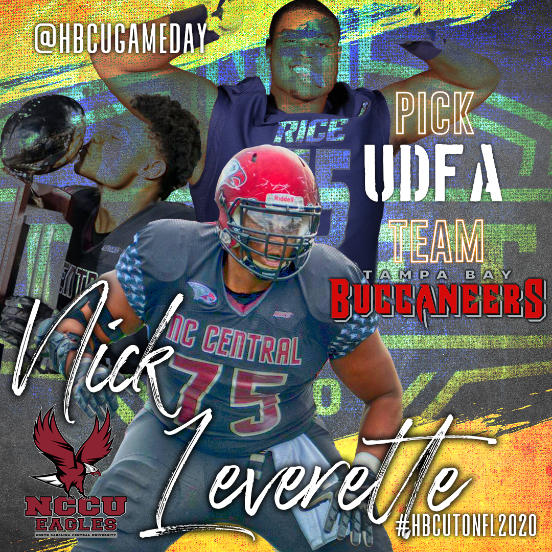 Former NCCU Football OL Leverett Signs NFL Contract with Bucs - HBCU ...