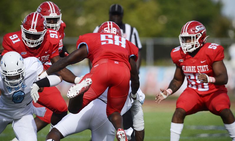 Delaware State stings again in swarming of VA Lynchburg - HBCU Gameday