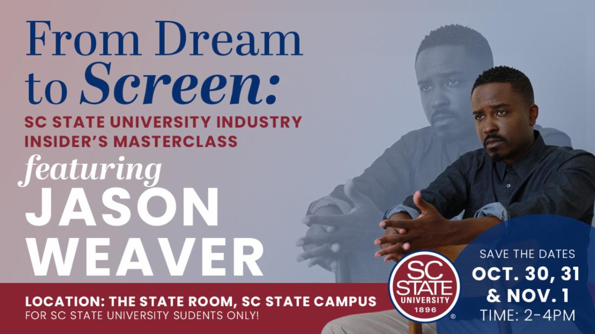 Actor Jason Weaver to host entertainment masterclass at SC State - HBCU Gameday
