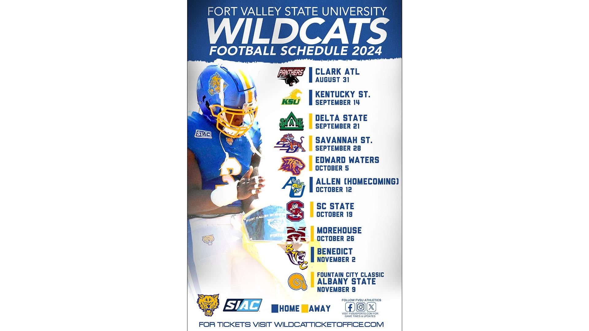Fort Valley State 2024 football schedule - HBCU Gameday