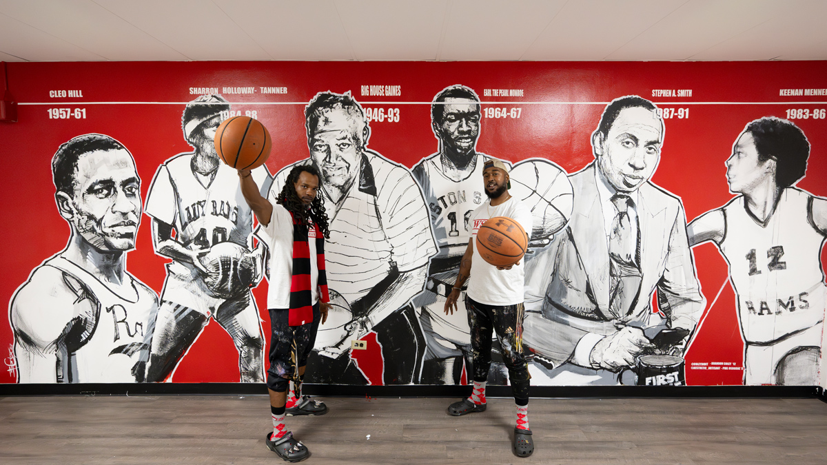 WSSU alumni team up to create murals for athletics - HBCU Gameday