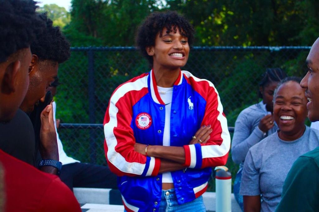 Olympic Silver Medalist visits hometown HBCU track team - HBCU Gameday