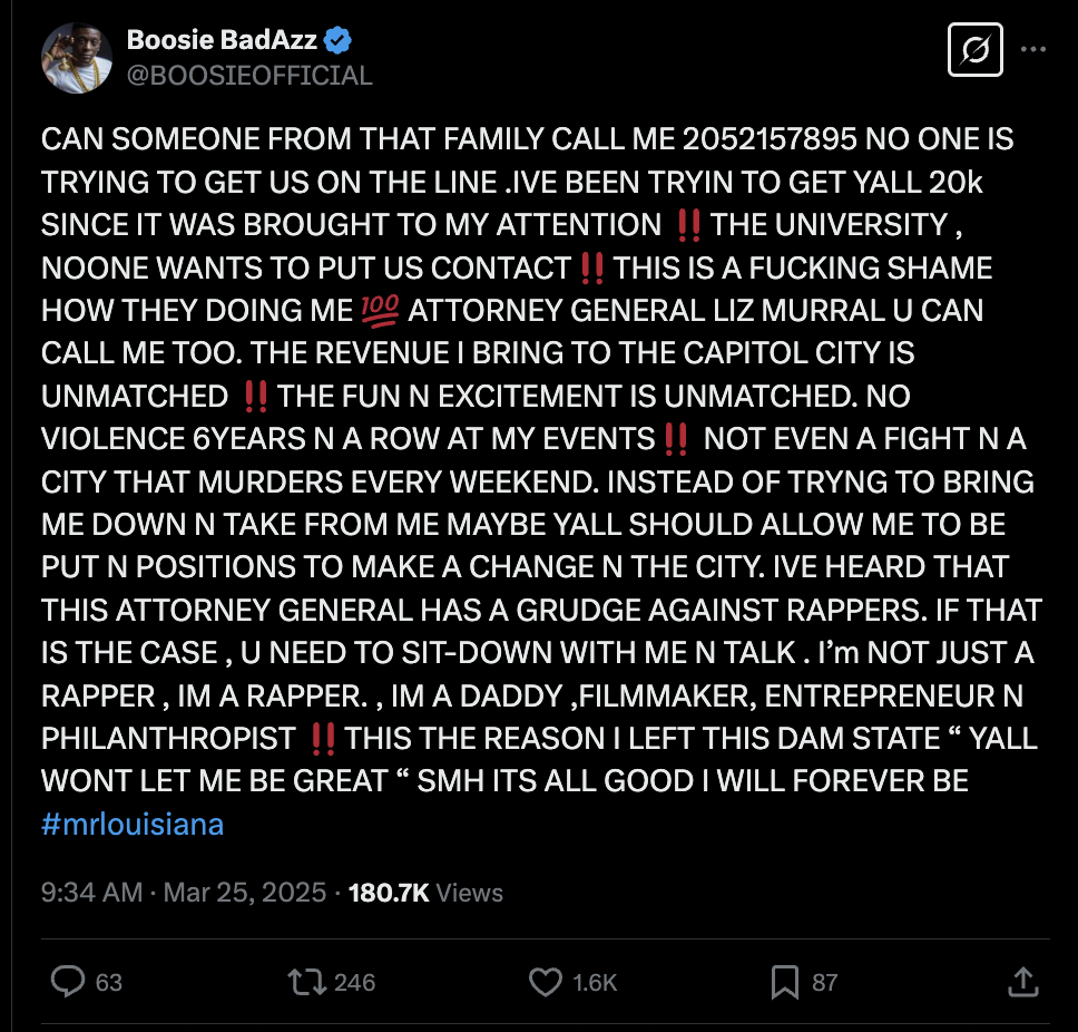 Boosie responds to HBCU band scholarship controversy - HBCU Gameday