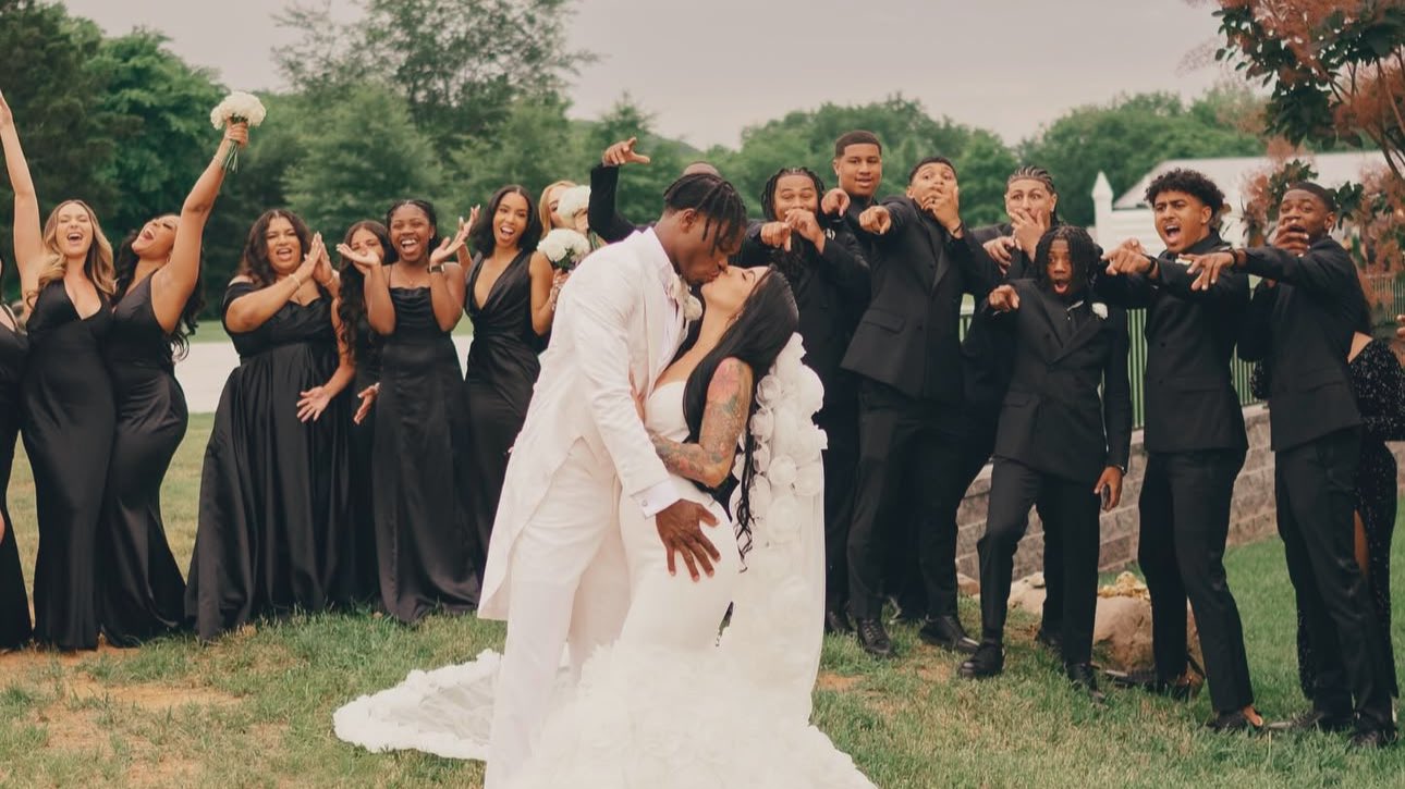 Travis Hunter wedding dripping in Jackson, MS culture - HBCU Gameday