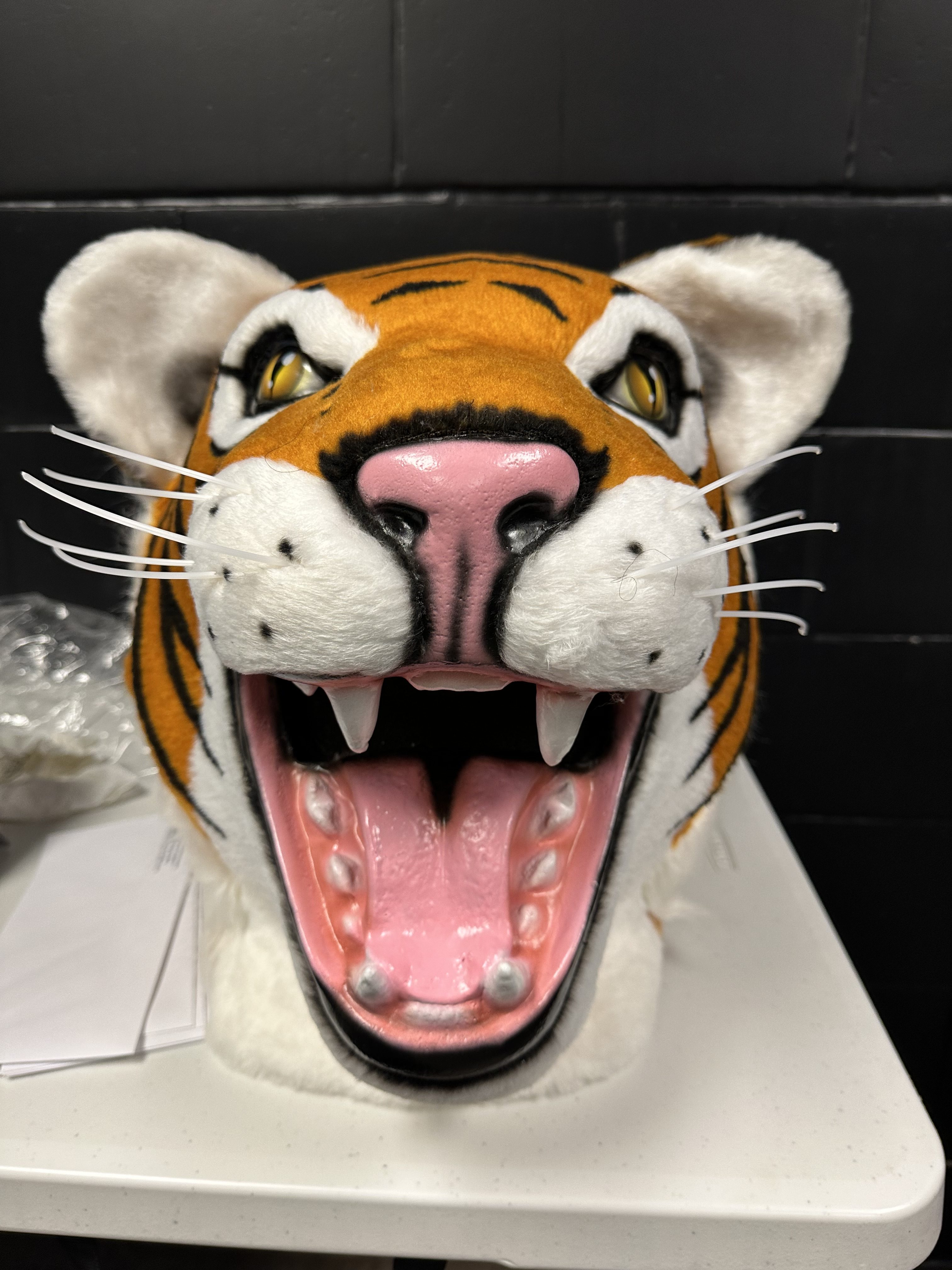 Lee Corso and the HBCU mascot head left on the table - HBCU Gameday