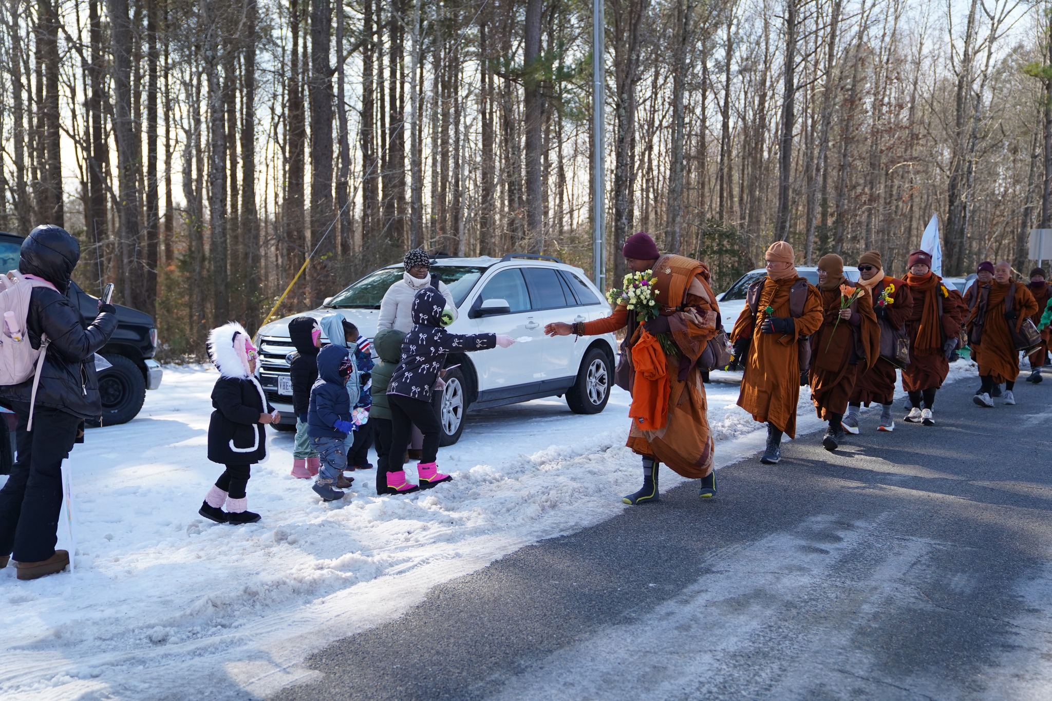 Monks "Walk For Peace" makes stop at HBCU - HBCU Gameday