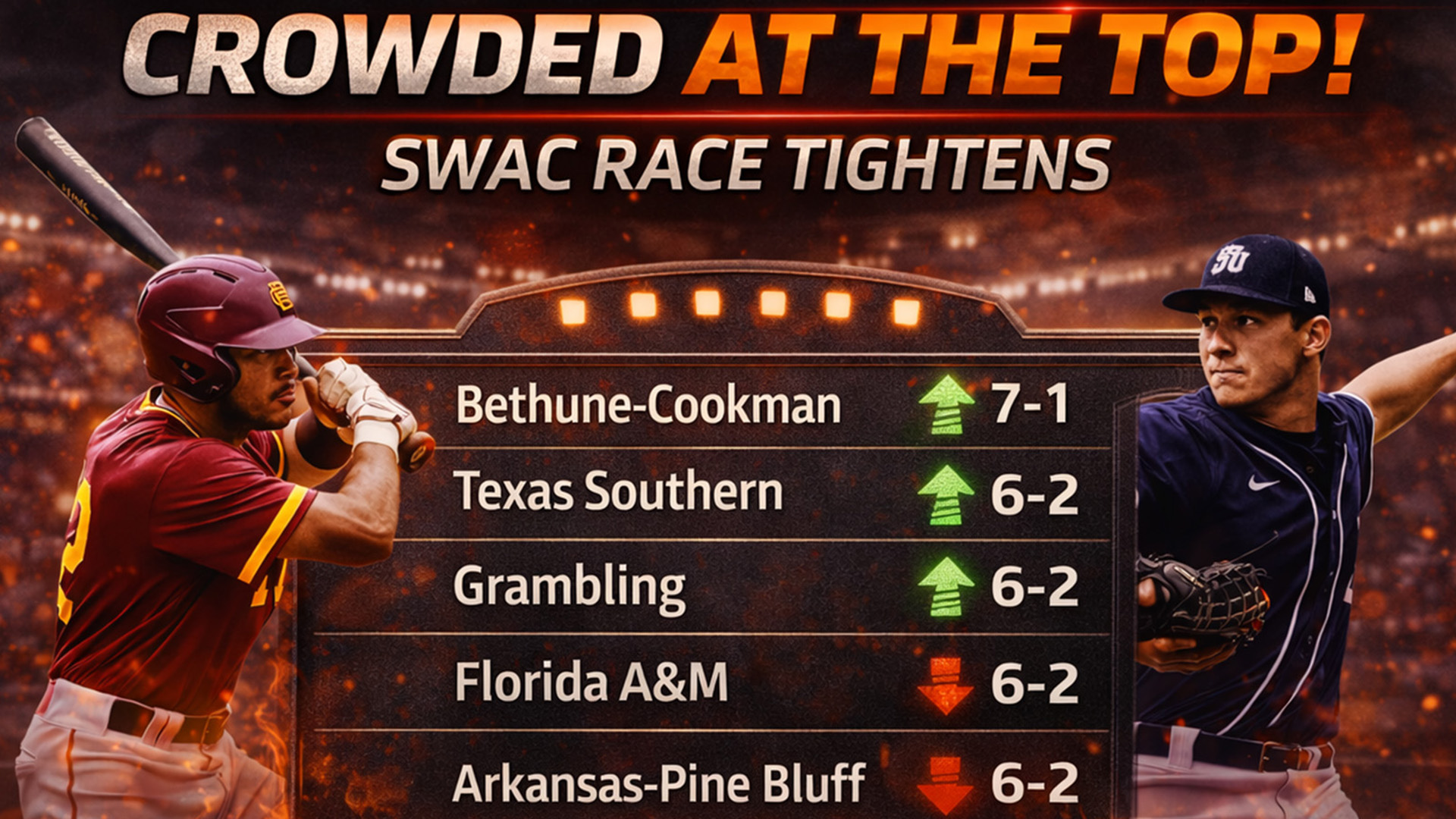 SWAC Baseball is forming a logjam at the top - HBCU Gameday
