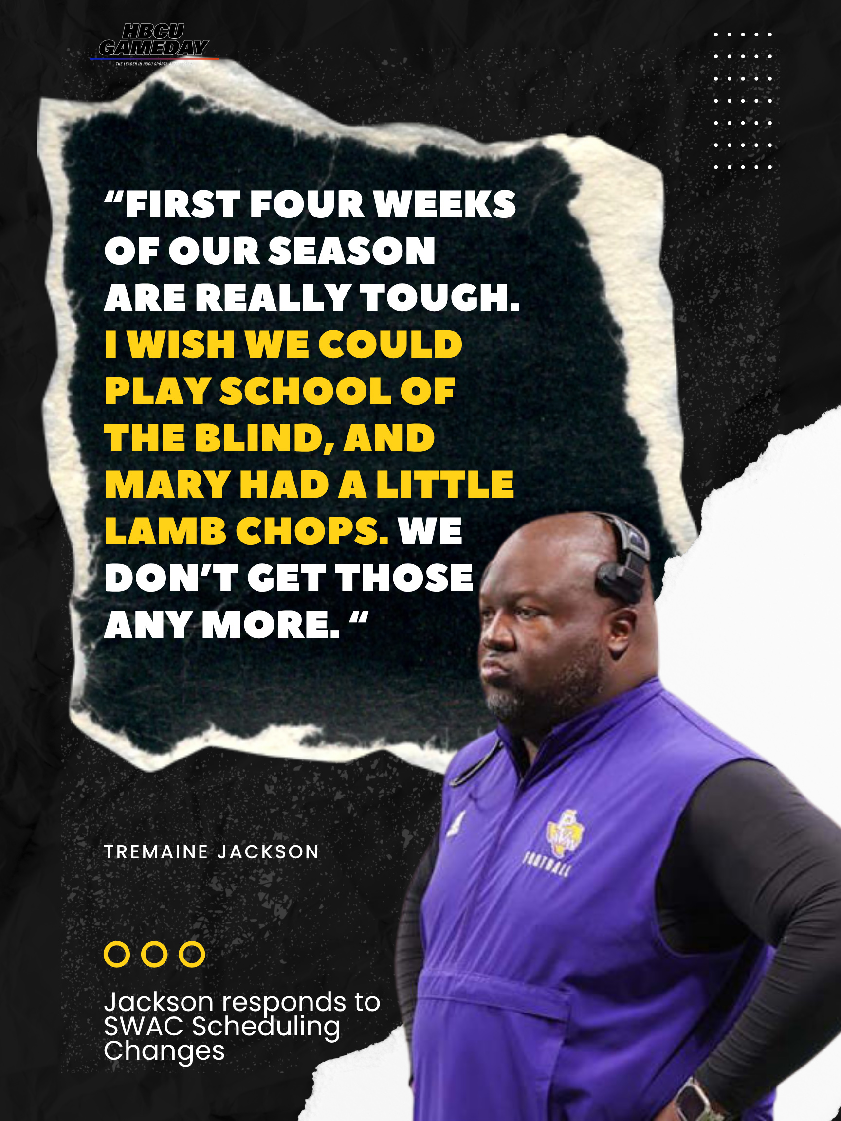 HBCU league years behind with scheduling mandate says Tremaine Jackson ...